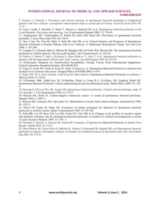 STUDY OF ASCITIC FLUID FOR DIAGNOSIS OF SPONTANEOUS BACTERIAL ...