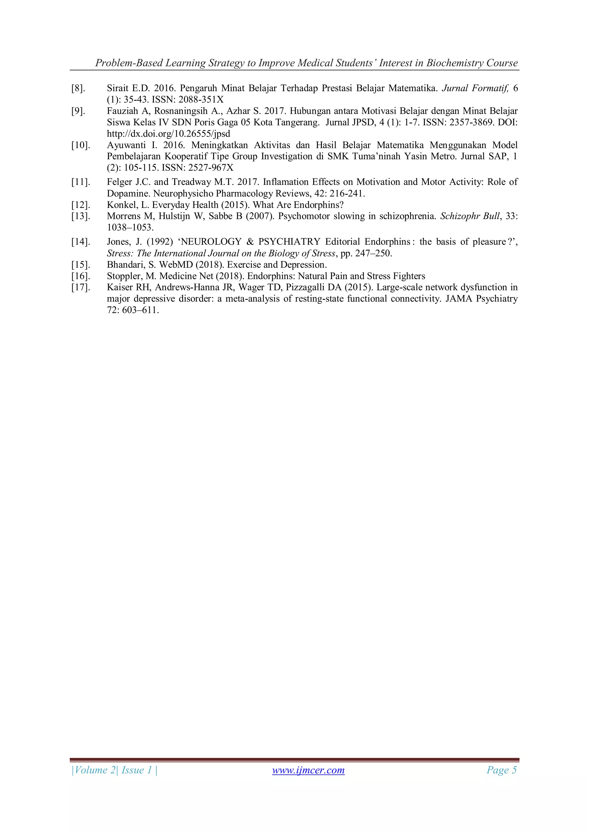 Problem-Based Learning Strategy to Improve Medical Students’ Interest ...