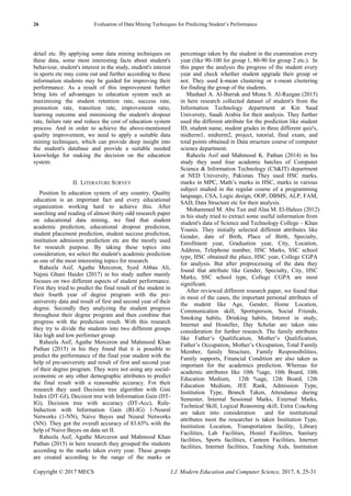 Evaluation of Data Mining Techniques for Predicting Student’s ...