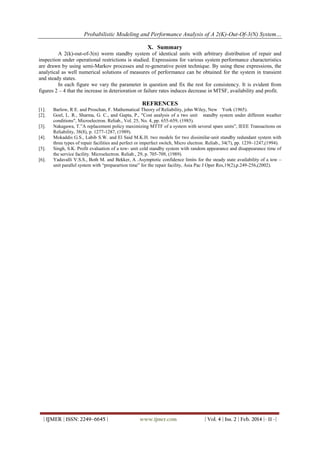 Probabilistic Modeling and Performance Analysis of A 2(K)-Out-Of-3(N ...