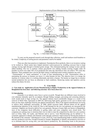 Implementation of Lean Manufacturing Principles in Foundries | PDF