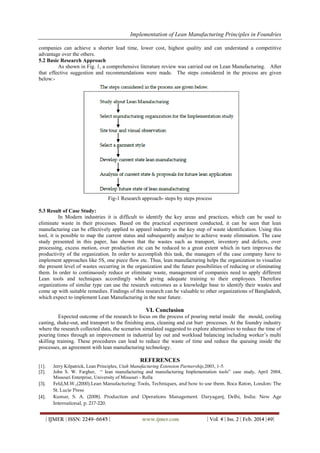 Implementation of Lean Manufacturing Principles in Foundries | PDF