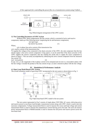A New approach for controlling the power flow in a transmission system ...
