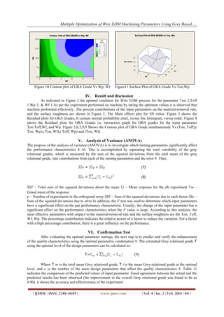Multiple Optimization of Wire EDM Machining Parameters Using Grey Based ...