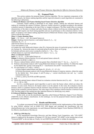 Minkowski Distance based Feature Selection Algorithm for Effective Intrusion Detection | PDF