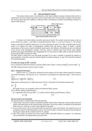 Internal Model Based Vector Control of Induction Motor | PDF