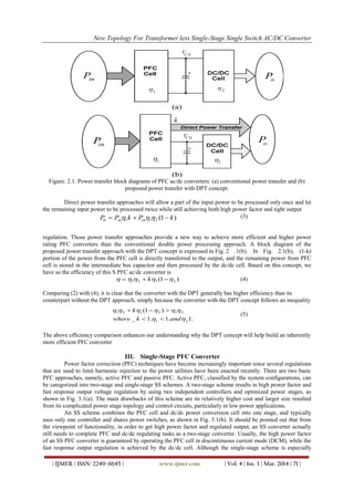 New Topology for Transformer less Single Stage -Single Switch AC/DC Converter | PDF