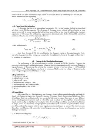 New Topology for Transformer less Single Stage -Single Switch AC/DC Converter | PDF