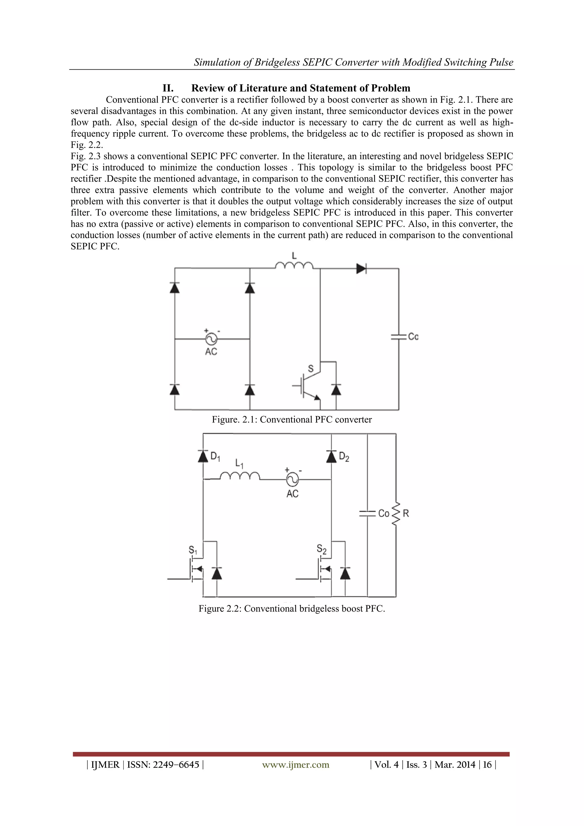 Simulation of Bridgeless SEPIC Converter with Modified Switching Pulse ...