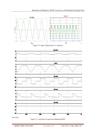 Simulation of Bridgeless SEPIC Converter with Modified Switching Pulse | PDF