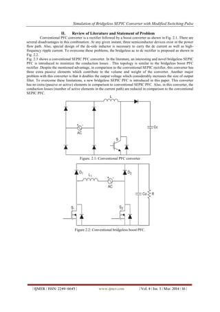 Simulation of Bridgeless SEPIC Converter with Modified Switching Pulse | PDF
