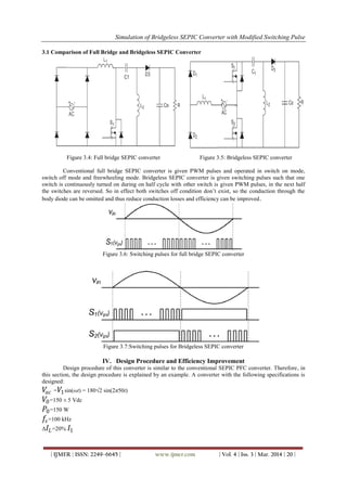 Simulation of Bridgeless SEPIC Converter with Modified Switching Pulse | PDF