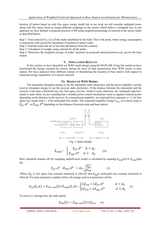 Application of Weighted Centroid Approach in Base Station Localization for Minimization of ...