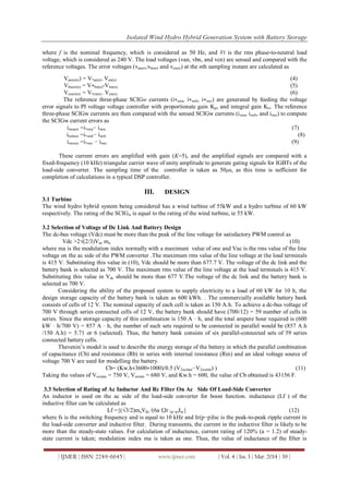 Isolated Wind Hydro Hybrid Generation System with Battery Storage | PDF