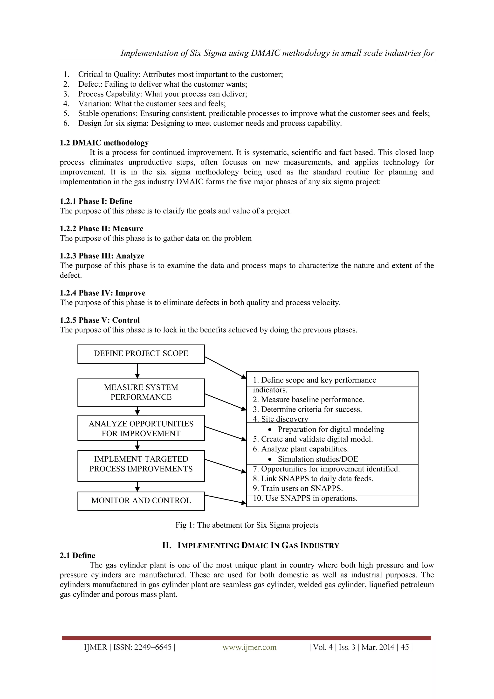 Implementation of Six Sigma Using DMAIC Methodology in Small Scale ...