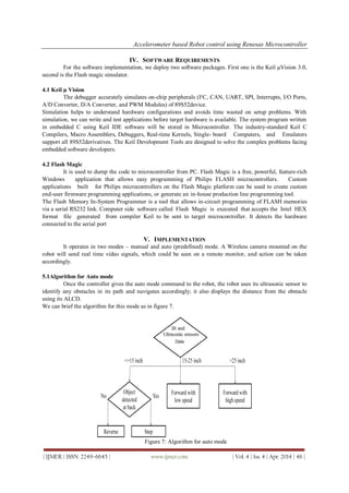 Accelerometer based Robot control using Renesas Microcontroller | PDF