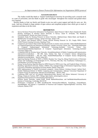 An Improvement to Sensor Protocol for Information via Negotiation (SPIN) Protocol | PDF