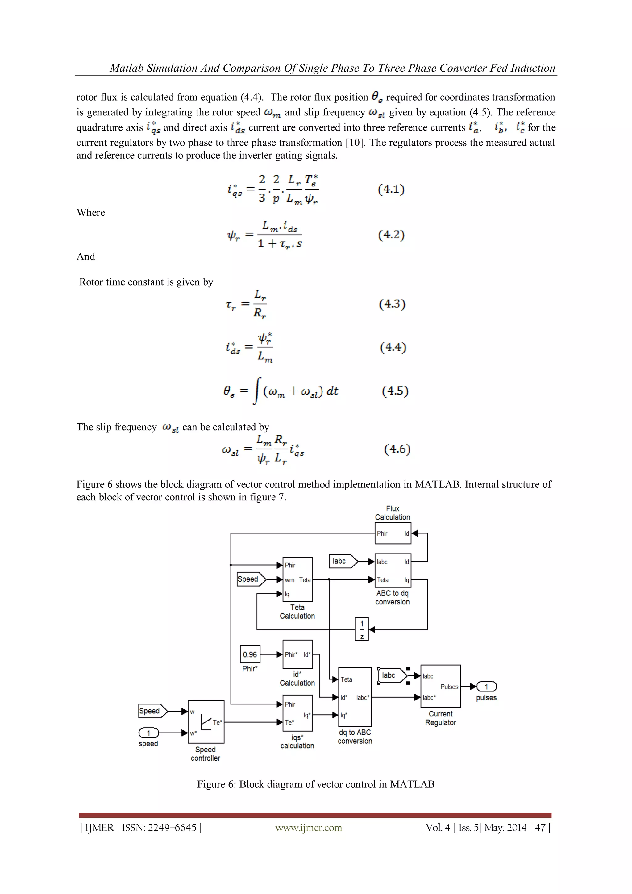 Matlab Simulation And Comparison Of Single Phase To Three Phase Converter Fed Induction Motor ...