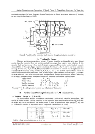 Matlab Simulation And Comparison Of Single Phase To Three Phase Converter Fed Induction Motor ...