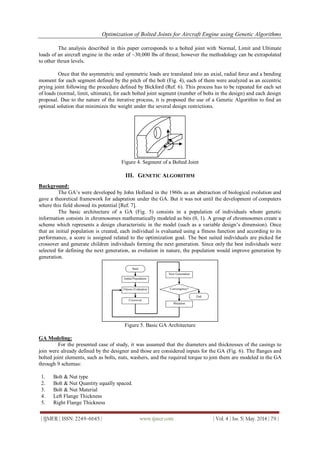 Optimization of Bolted Joints for Aircraft Engine Using Genetic Algorithms | PDF