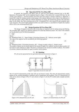 Design and Simulation of PV Based Two-Phase Interleaved Boost Converter | PDF