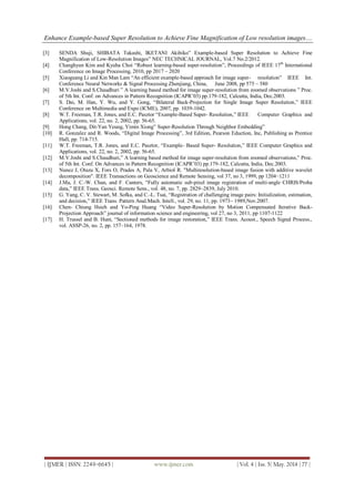 Enhance Example-Based Super Resolution to Achieve Fine Magnification of ...