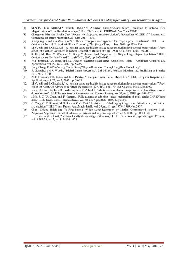 Enhance Example-Based Super Resolution to Achieve Fine Magnification of Low Resolution Images ...
