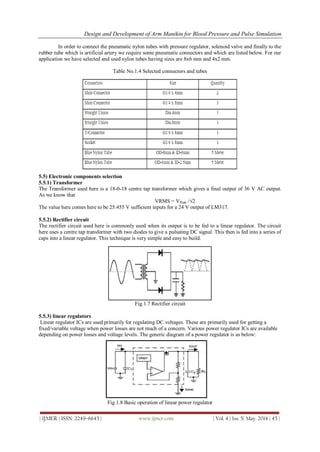 Design and Development of Arm Manikin for Blood Pressure and Pulse Simulation | PDF