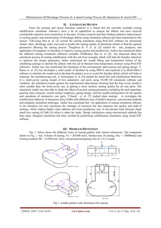 Minimization of Shrinkage Porosity in A Sand Casting Process By Simulation In AUTOCAST-X ...