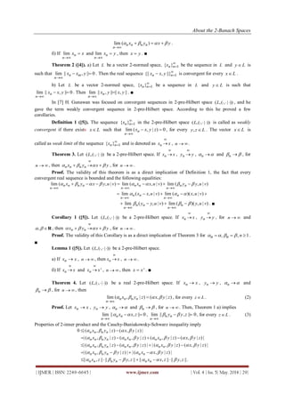 About the 2-Banach Spaces | PDF