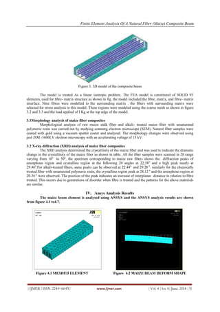 Finite Element Analysis of a Natural Fiber (Maize) Composite Beam | PDF ...