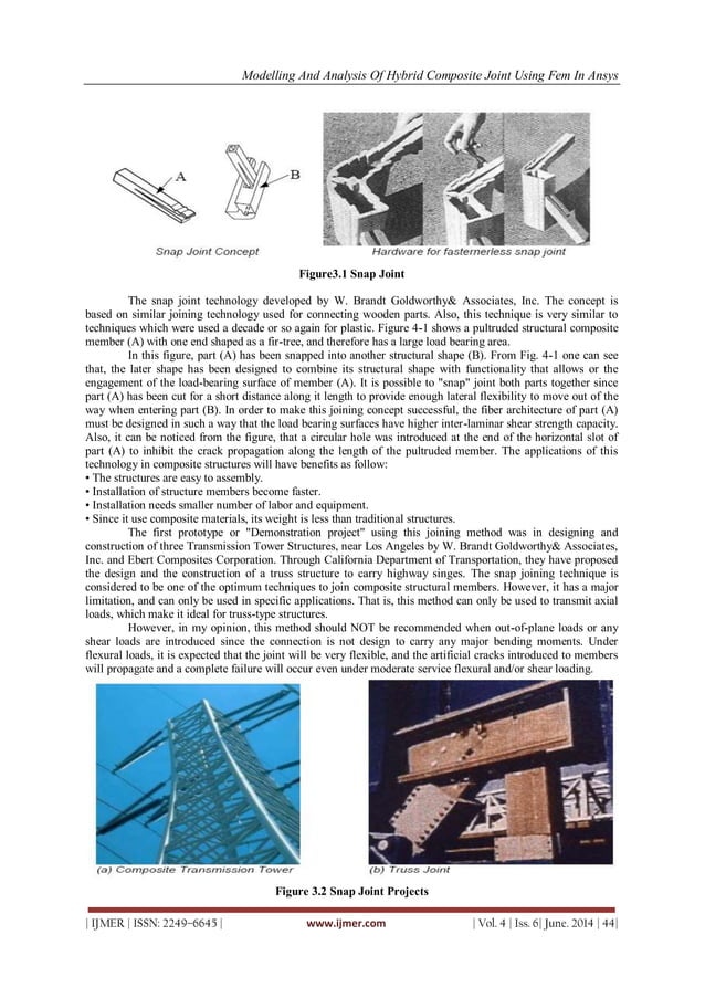 Modelling and Analysis of Hybrid Composite Joint Using Fem in ANSYS | PDF