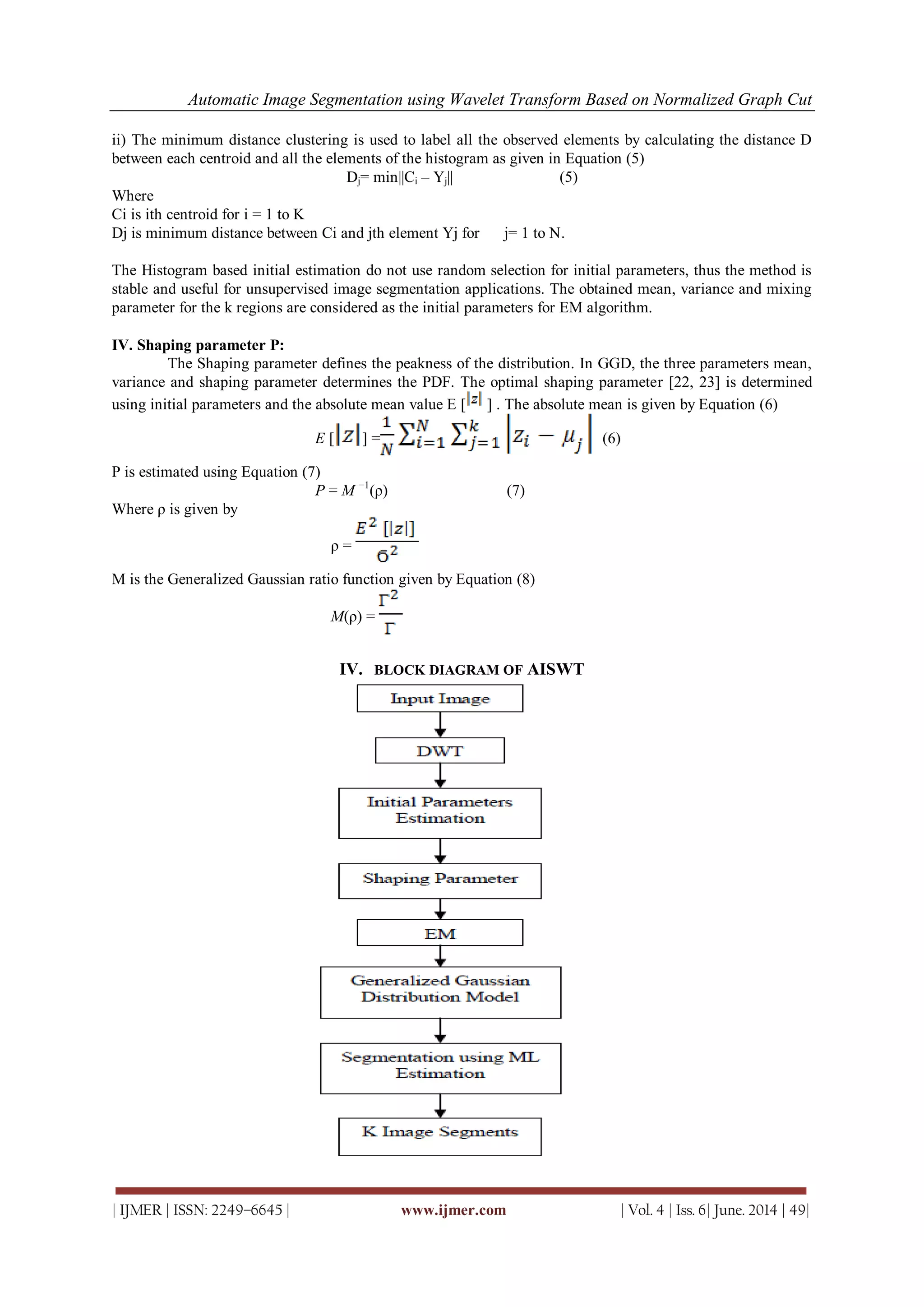 Automatic Image Segmentation Using Wavelet Transform Based On Normalized Graph Cut | PDF