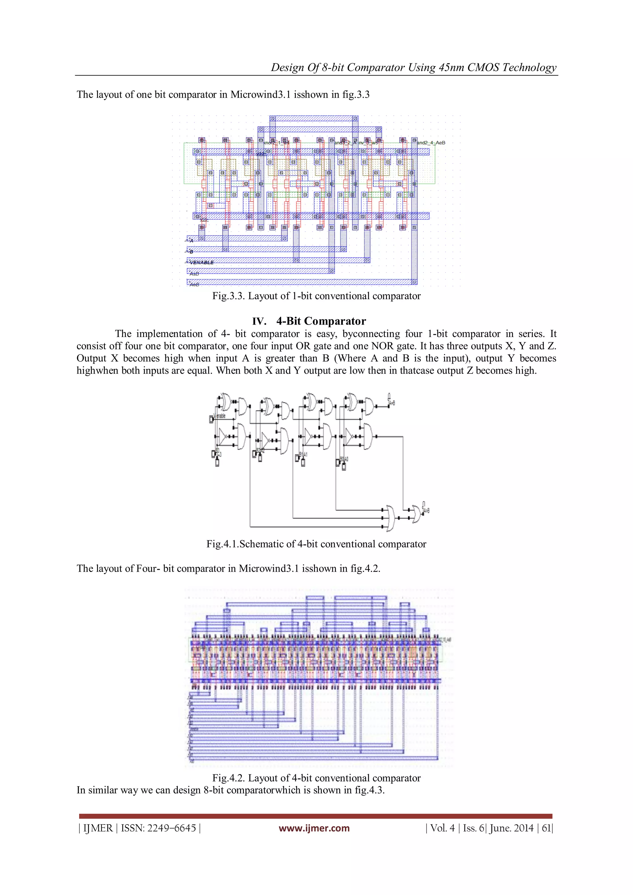 Design of 8-Bit Comparator Using 45nm CMOS Technology | PDF
