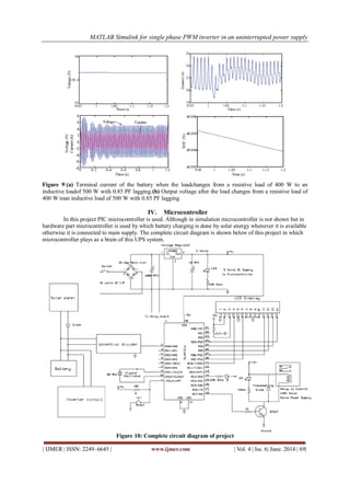 MATLAB Simulink for single phase PWM inverter in an uninterrupted power ...