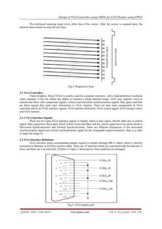 Design of VGA Controller using VHDL for LCD Display using FPGA | PDF