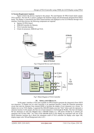 Design of VGA Controller using VHDL for LCD Display using FPGA | PDF