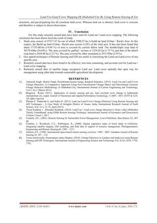Land Use/Land Cover Mapping Of Allahabad City by Using Remote Sensing ...