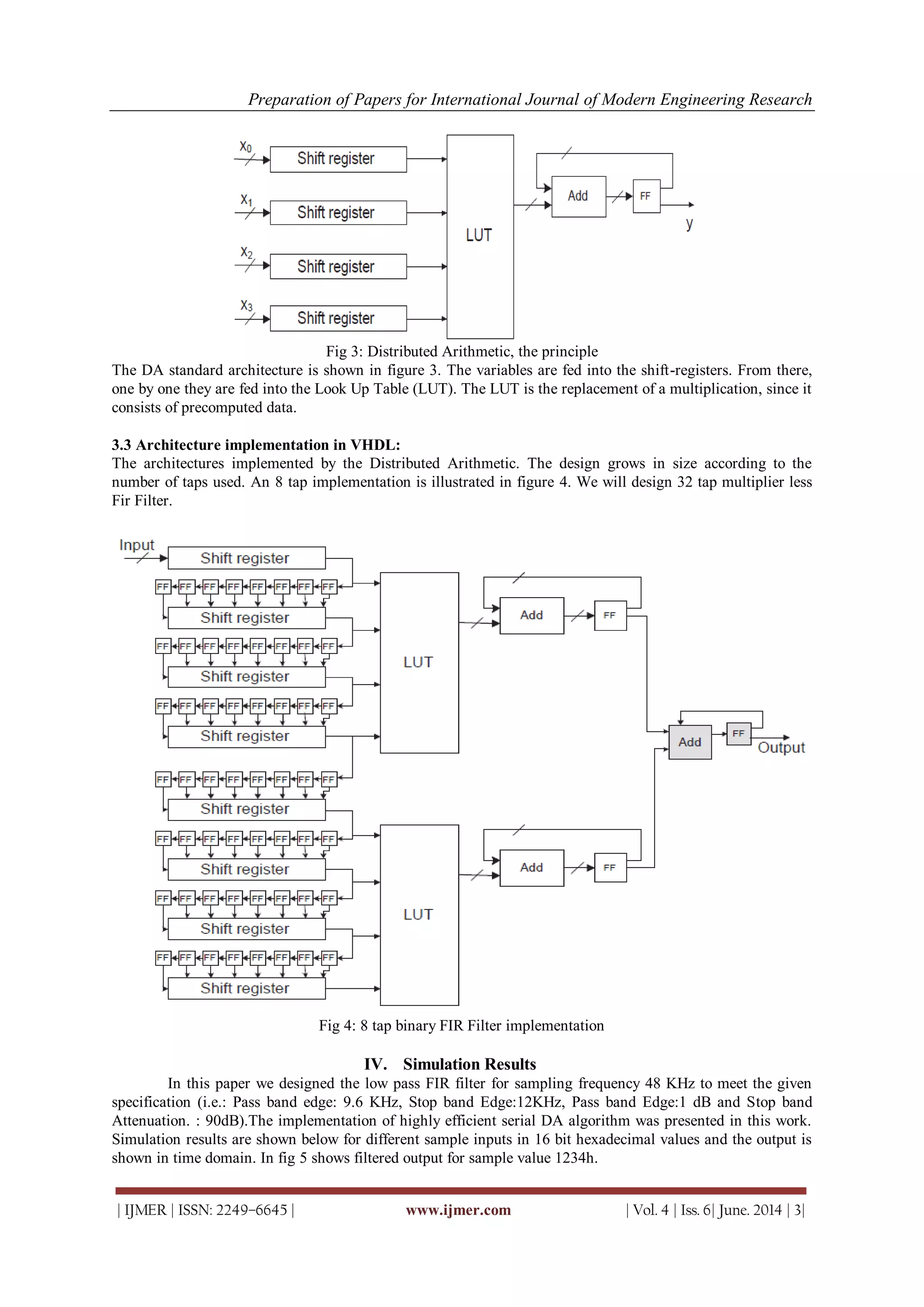 Design of Multiplier Less 32 Tap FIR Filter using VHDL | PDF