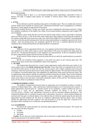 Enhanced Methodology for supporting approximate string search in Geospatial data | PDF