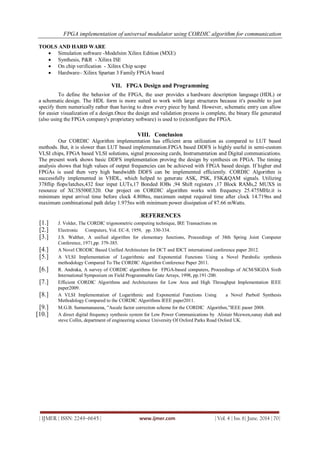FPGA implementation of universal modulator using CORDIC algorithm for communication applications ...