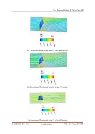 Flow Analysis of Butterfly Valve Using CFD | PDF