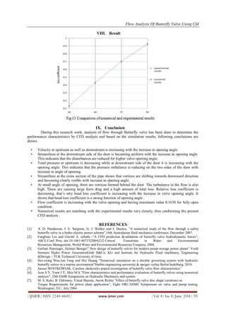 Flow Analysis of Butterfly Valve Using CFD | PDF