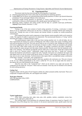 Optimization of Cutting Parameters Using Genetic Algorithm and Particle Swarm Optimization | PDF
