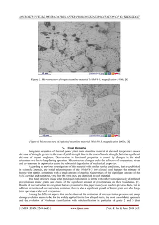 Microstructure Degradation after Prolonged Exploitation of ...