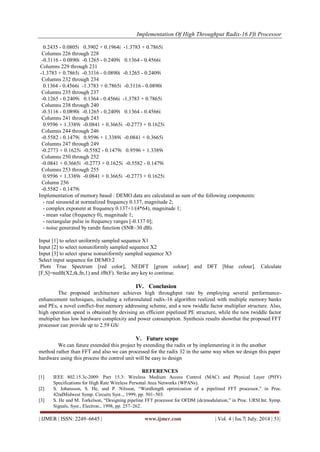 Implementation of High Throughput Radix-16 FFT Processor | PDF