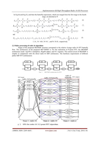 Implementation of High Throughput Radix-16 FFT Processor | PDF
