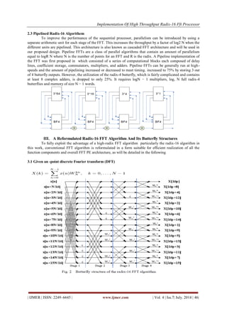 Implementation of High Throughput Radix-16 FFT Processor | PDF