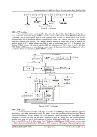 Implementation of UART with Status Register using Multi Bit Flip-Flop | PDF