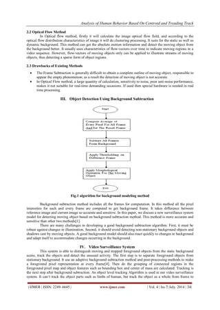 Analysis of Human Behavior Based On Centroid and Treading Track | PDF